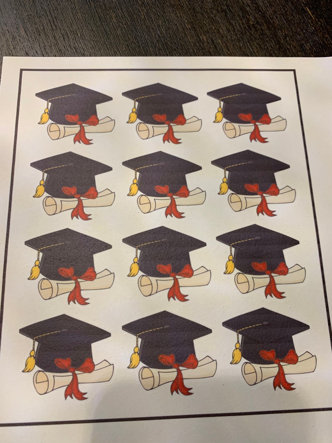 Graduation Caps Edible Images - Etsy