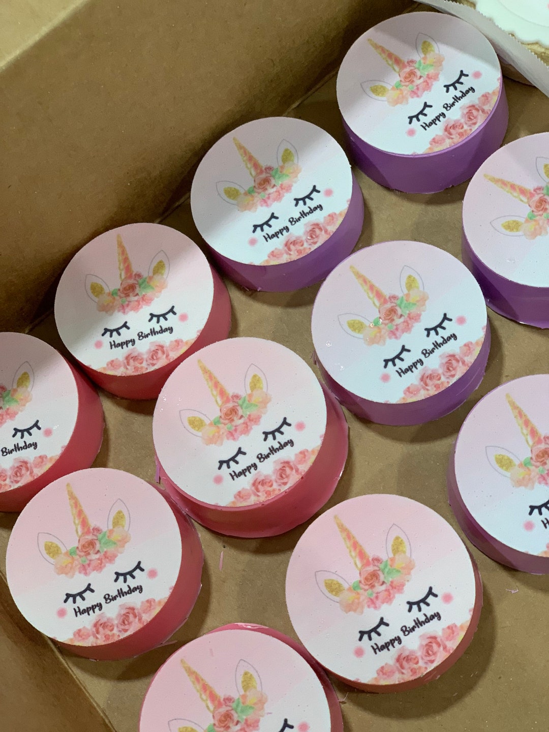 Unicorn Happy Birthday Edible Images - Etsy
