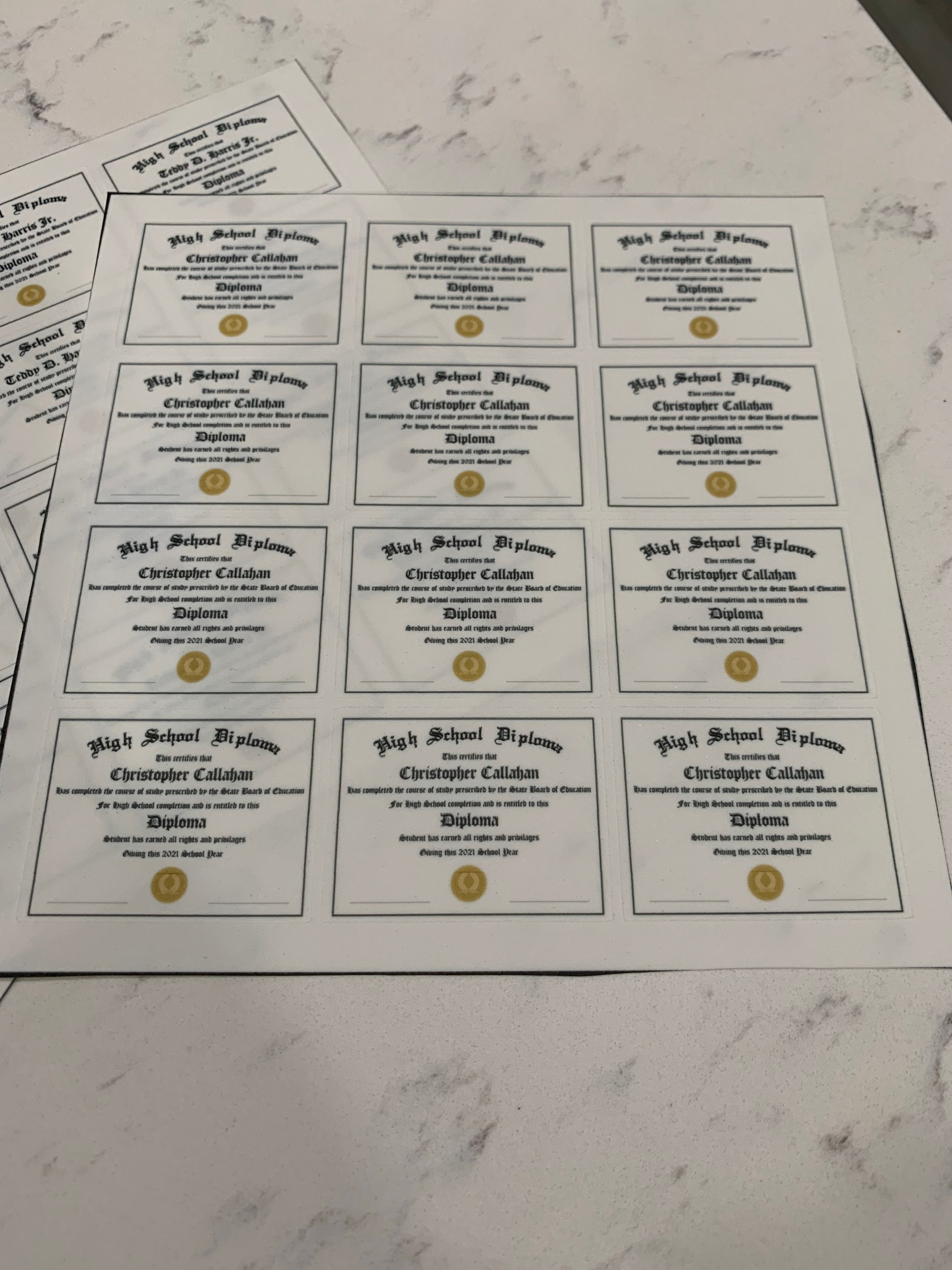 Edible College Degree or Edible High School Diploma - Etsy