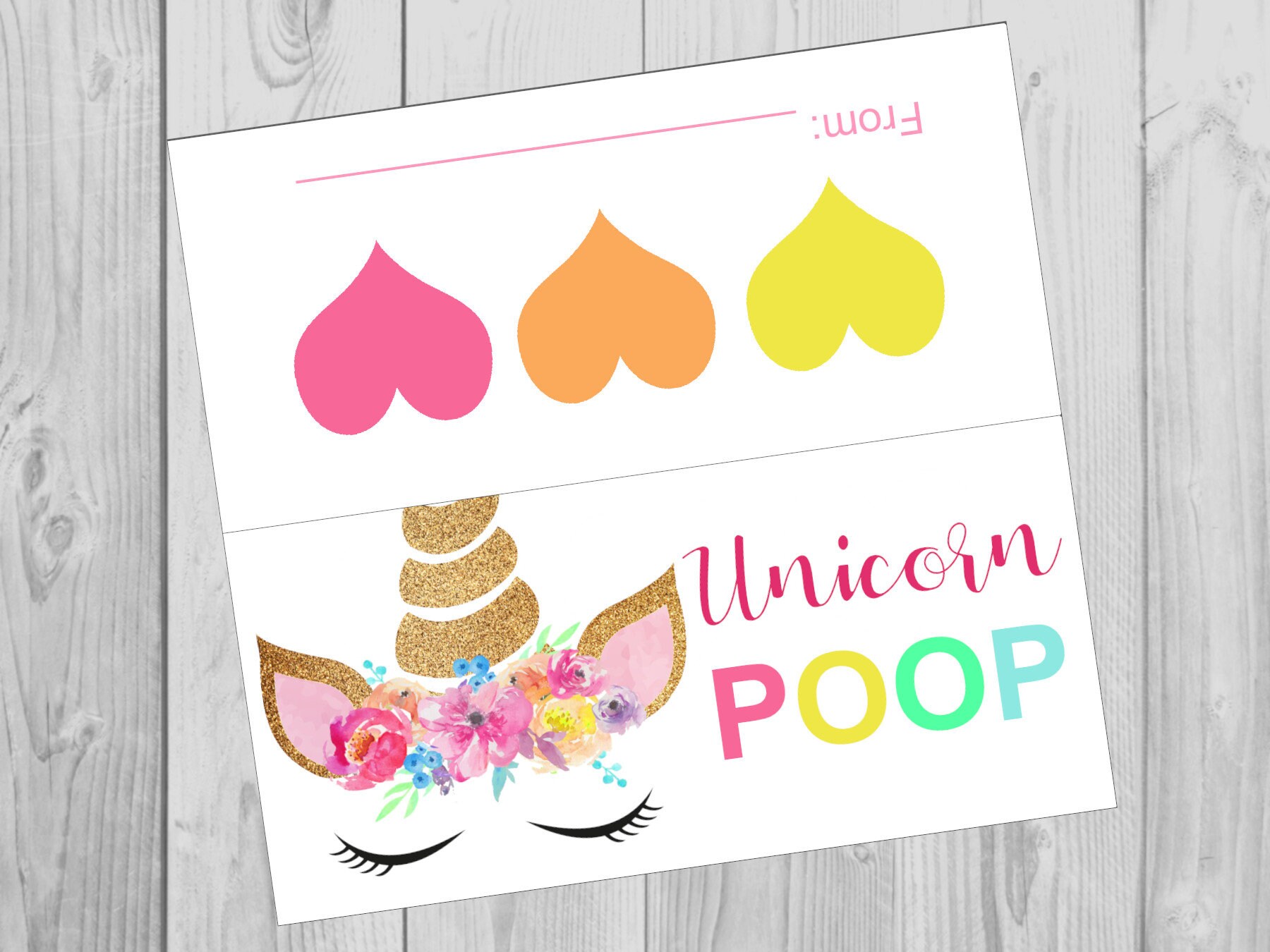 Unicorn Poop Tag