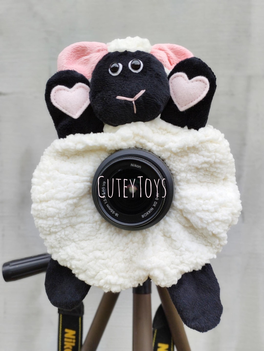 Plush Toy Sheep Shutter Hugger Wrap for Camera Photographer's Tools ...