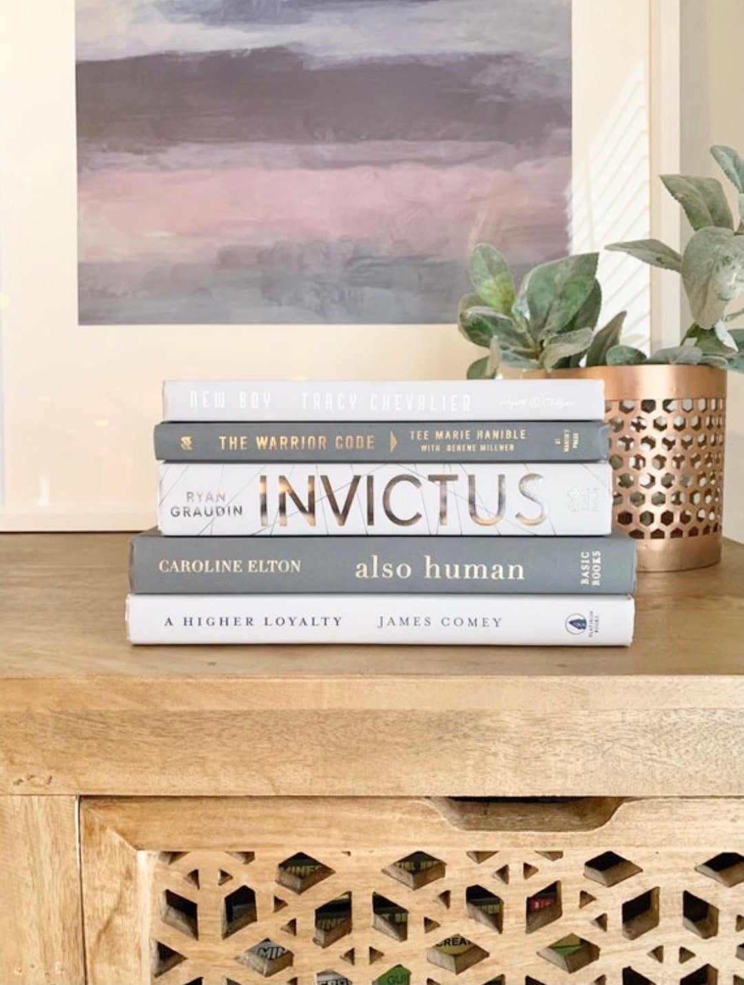 Dark Gray & Light Gray Decorative Books set of 3-6, Sliver / Gold ...