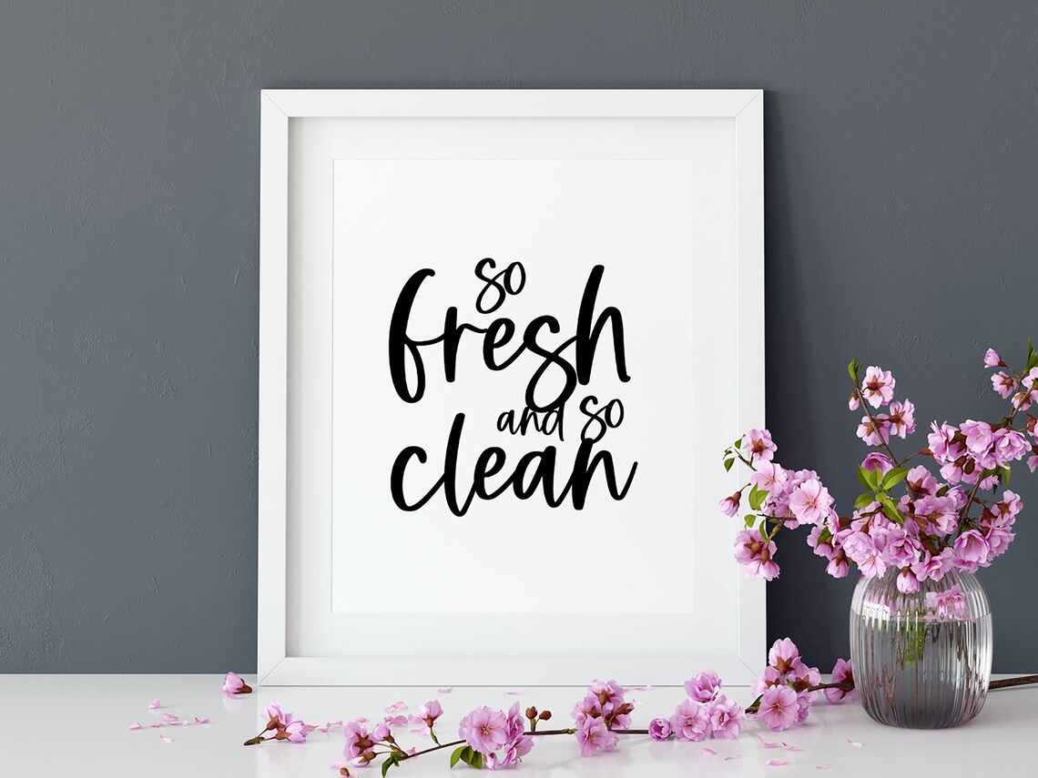 So Fresh and so Clean, Digital Print, Black and White, Digital Art ...