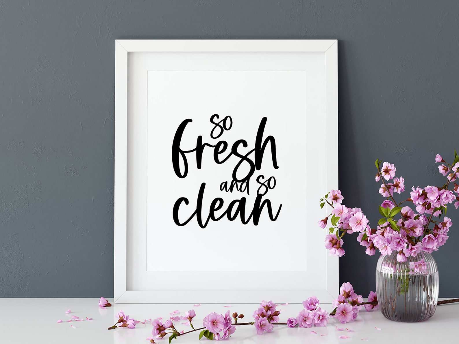 So Fresh and so Clean, Digital Print, Black and White, Digital Art ...