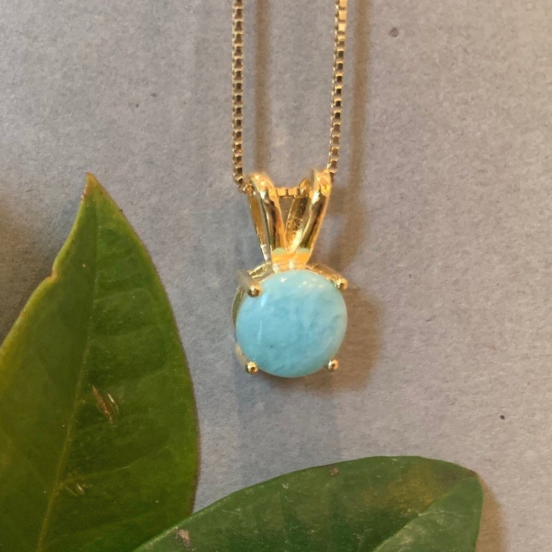 Larimar Gold - Etsy