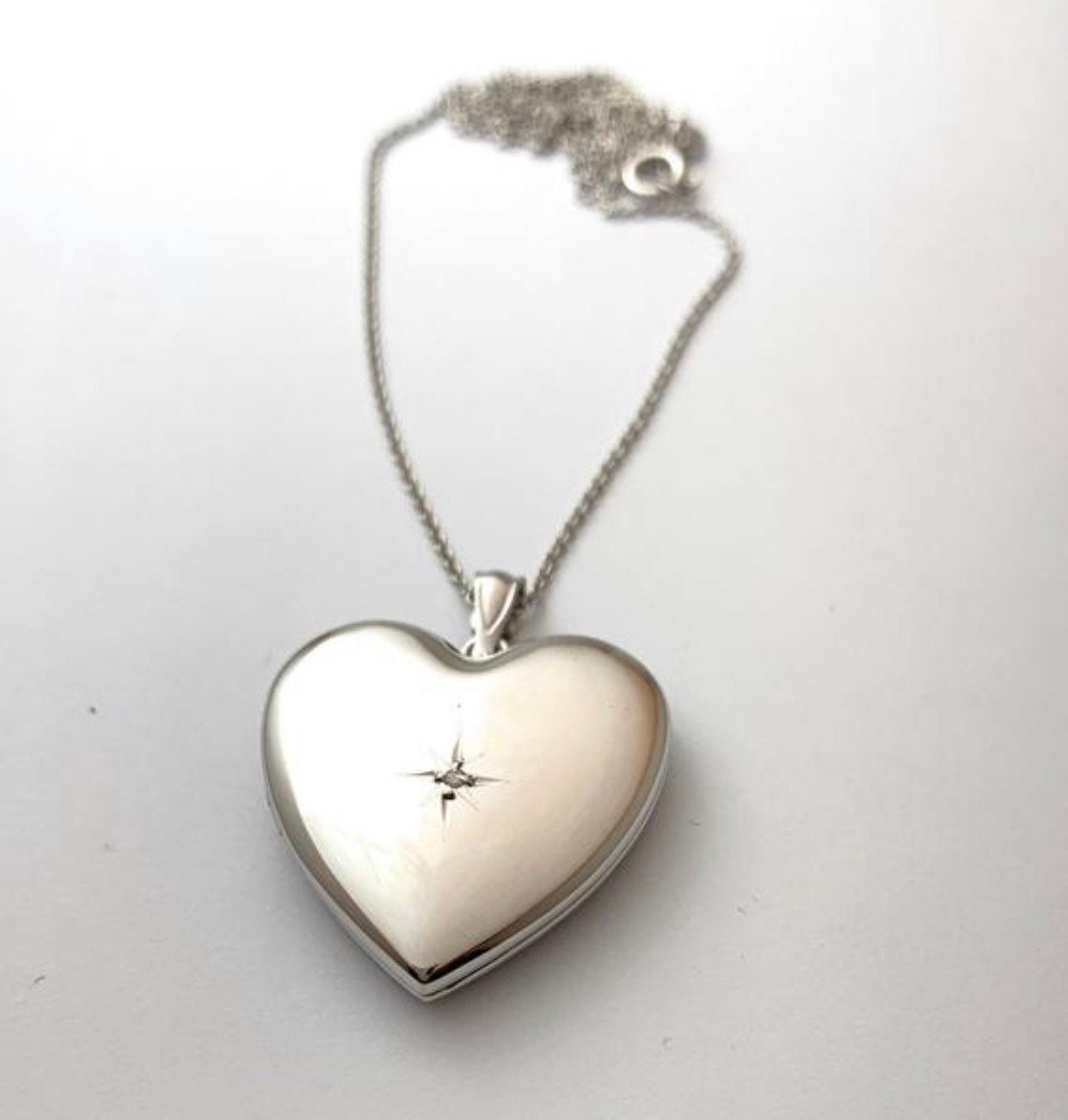 Heart Locket, Solid Sterling Silver Locket, Pendant, Two Photo Locket ...