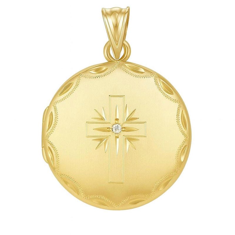 Cross Locket - Etsy