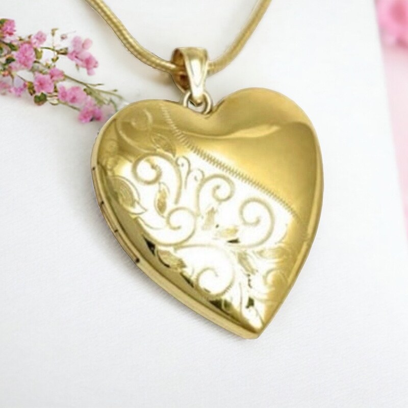 Gold Heart Locket - Etsy