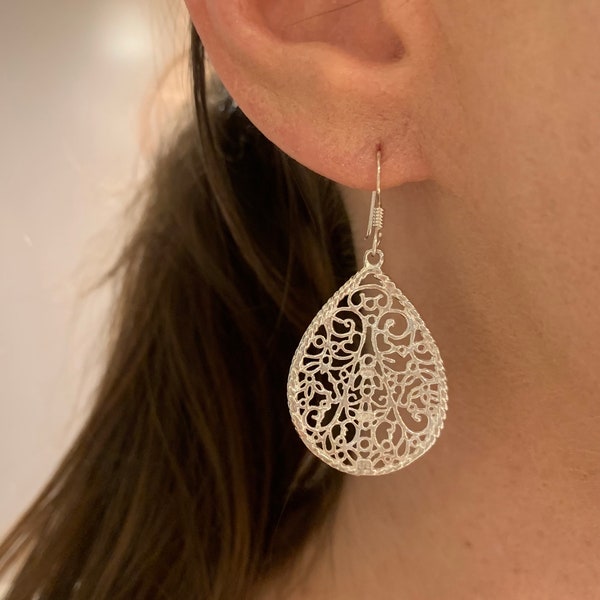 Filigree Earrings - Etsy