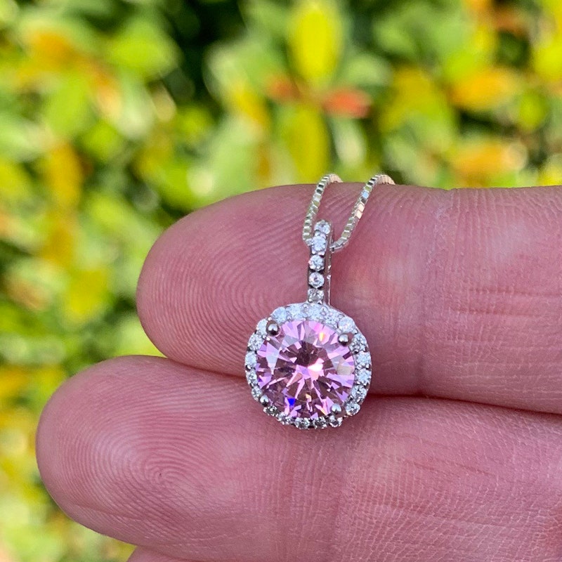 Pink Necklace - Etsy