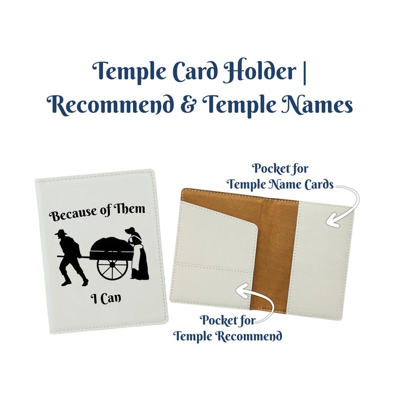 Family History Temple Card Holder: LDS Ordinance Cards & Recommend - Etsy