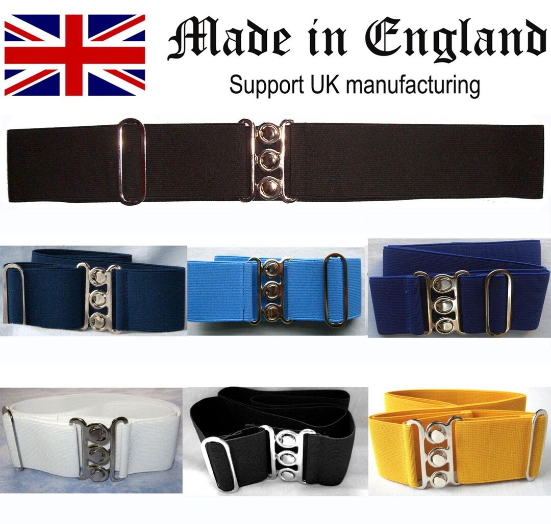 Nurses Elastic Belt UK Made Black White Navy Hospital Blue Royal Yellow ...