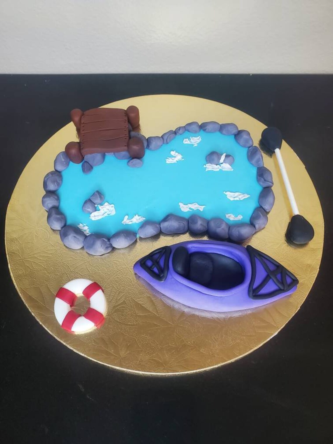 Kayak Fondant Cake Topper - Etsy