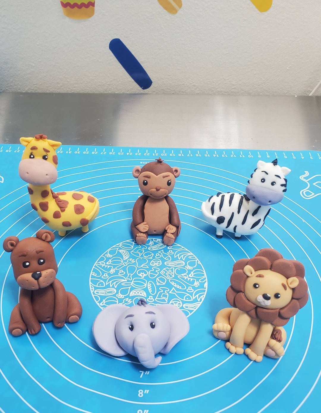 Jungle Fondant, Gum Paste Cake Topper - Etsy