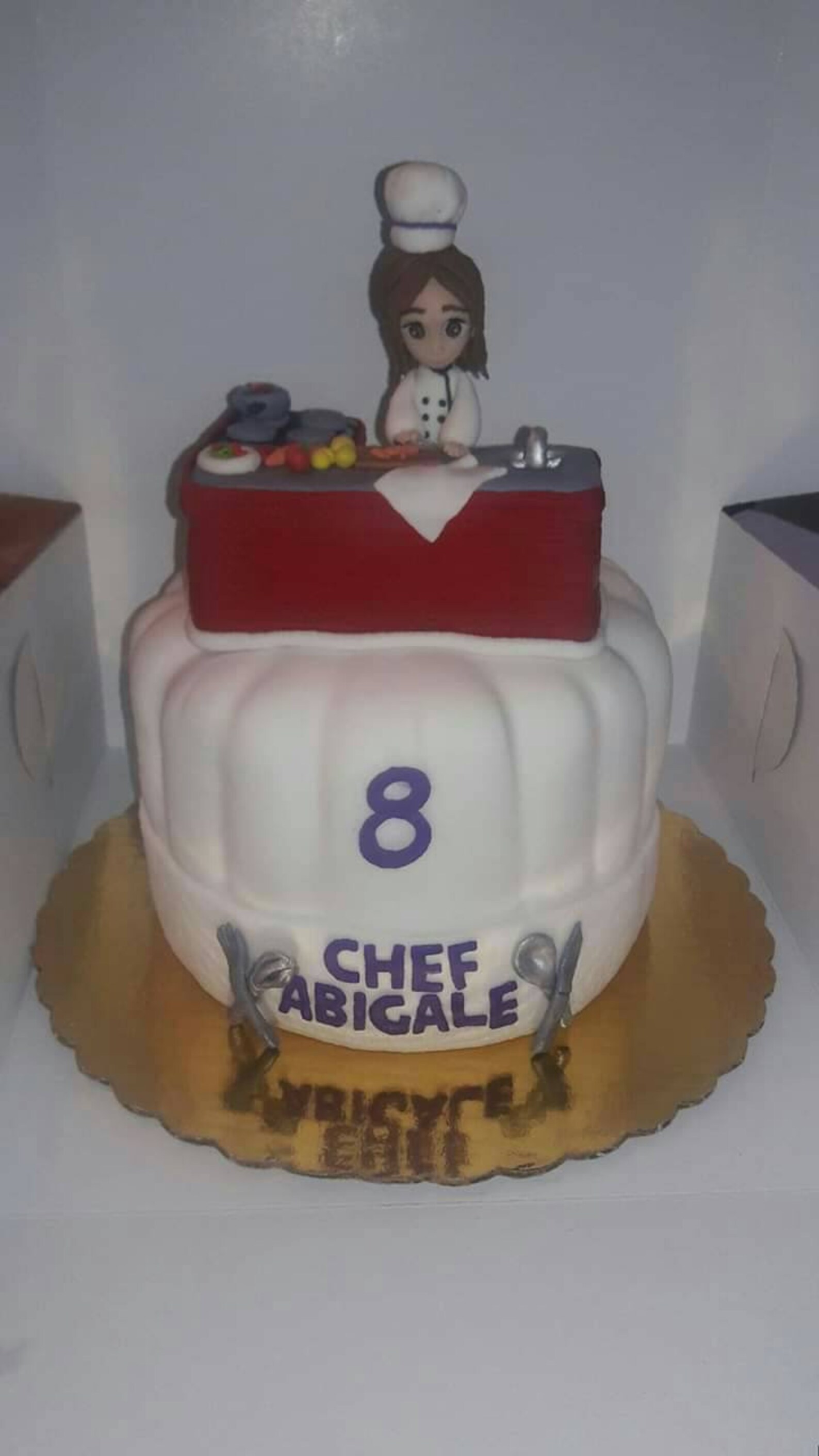 Chef Cook Fondant Birthday Cake Topper Birthday Chef Cake - Etsy