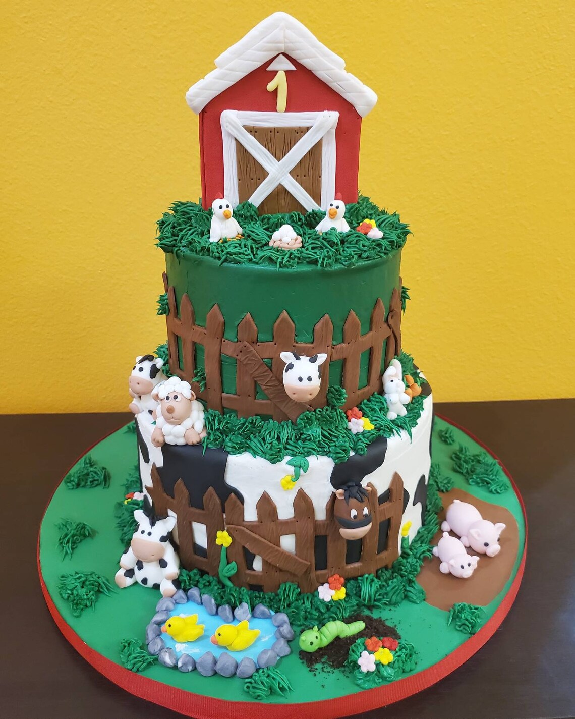 Barn, Farm Fondant Cake Toppers - Etsy