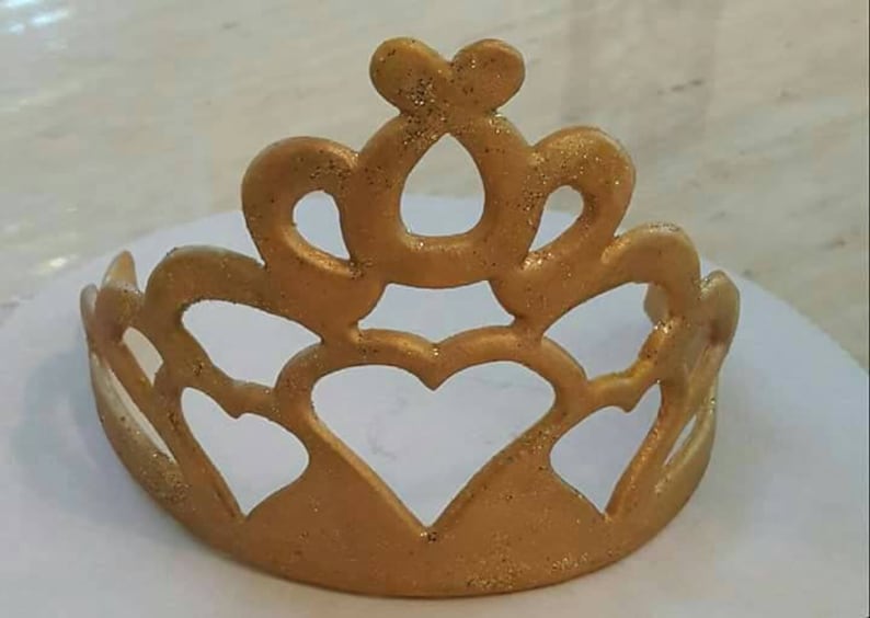 Fondant Crown Princess Cake Topper - Etsy