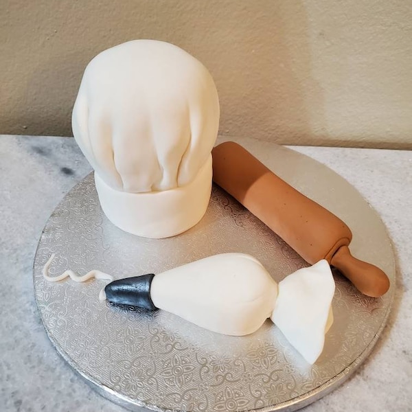 Happy Birthday Chef Cake Topper - Etsy