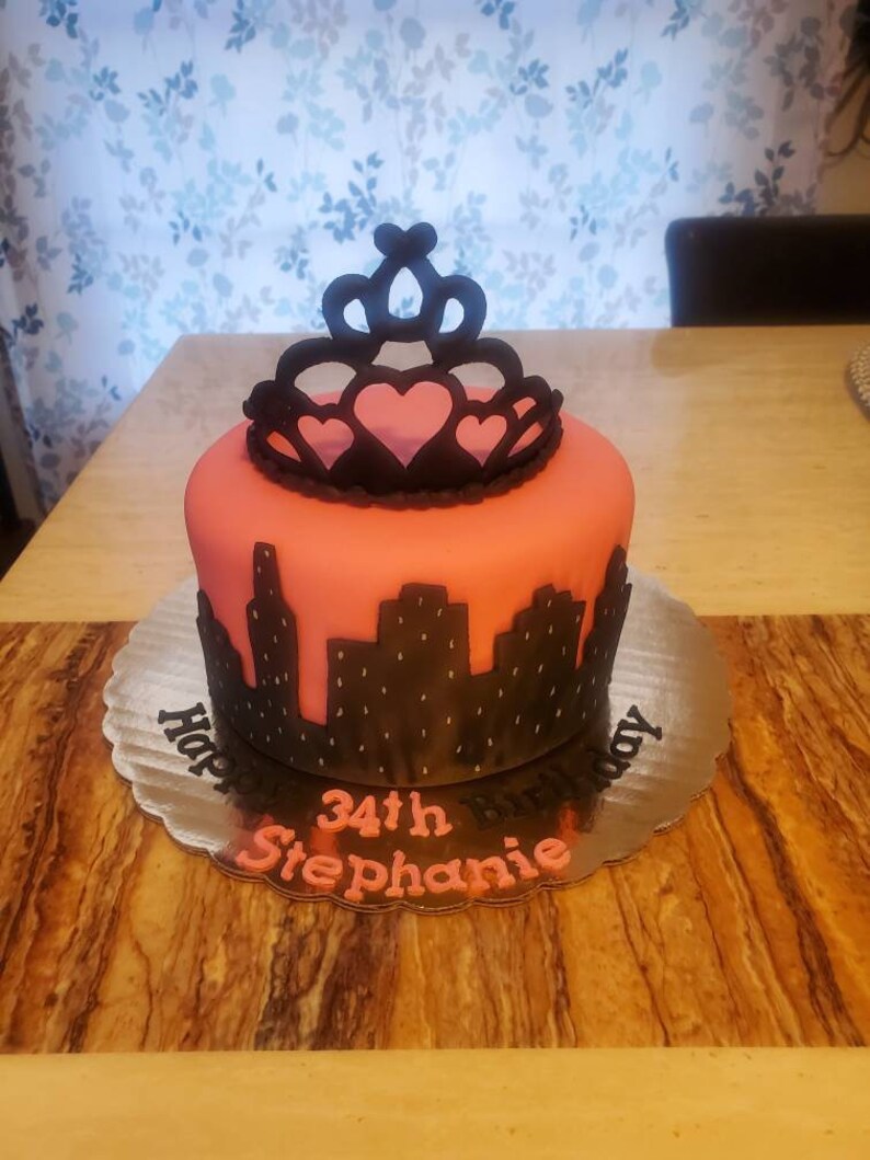 Fondant Crown Princess Cake Topper - Etsy