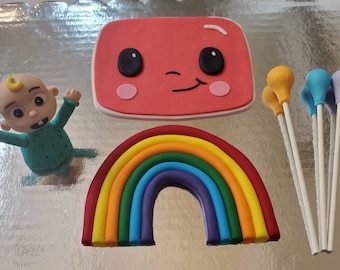 Jj Cocomelon Fondant Cake Topper | Etsy