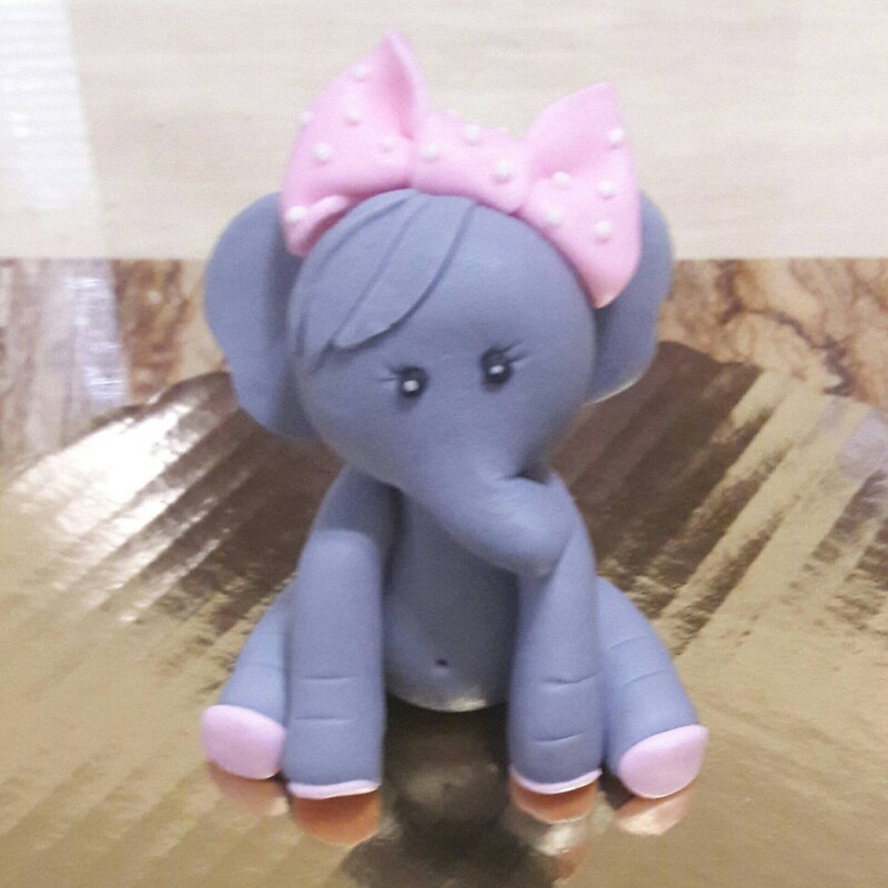 Fondant Elephant Cake Topper - Etsy