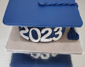 Fondant Gum Paste Graduation Cap Diploma Cake Topper - Etsy