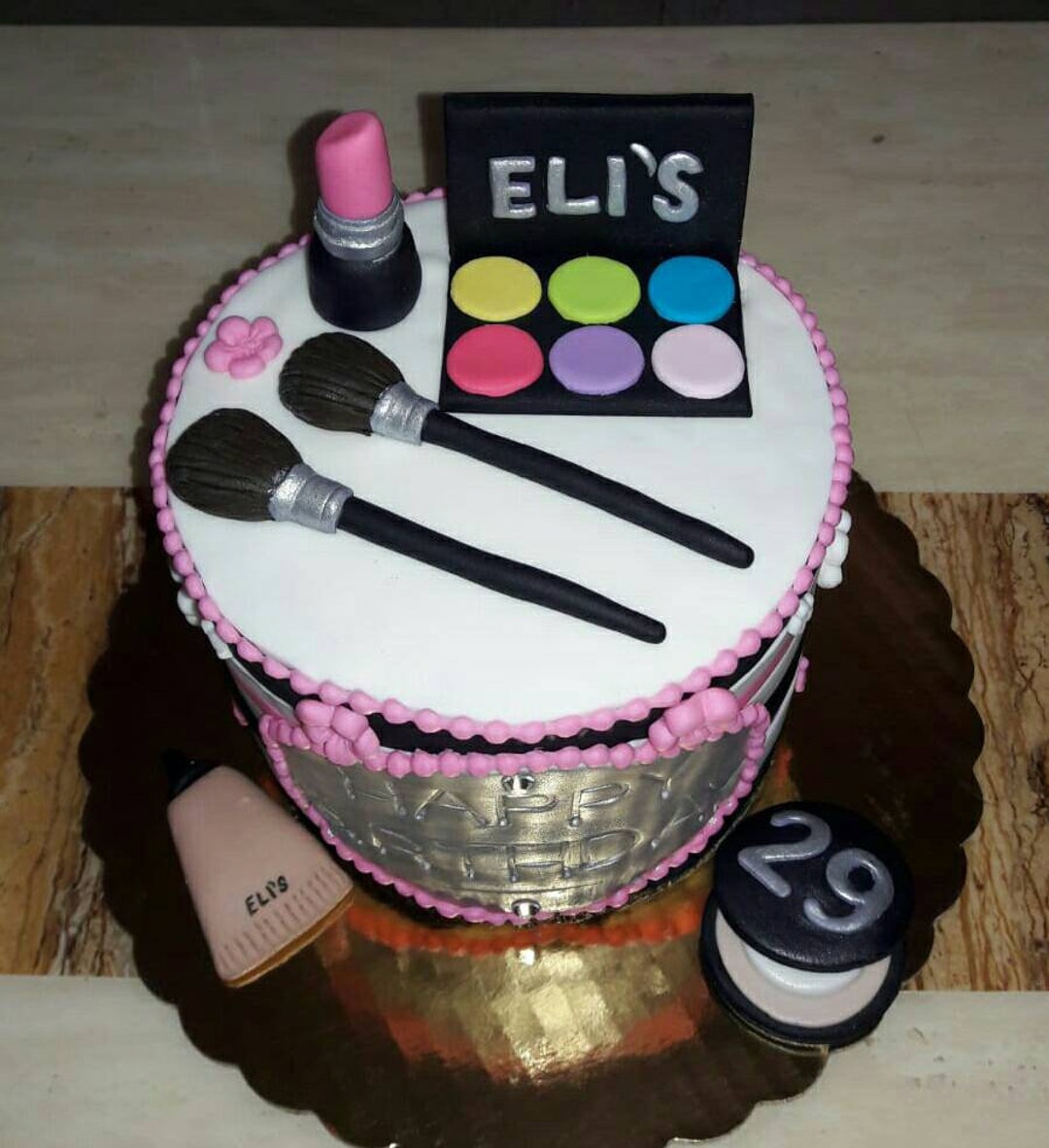 Makeup Fondant Cake Topper - Etsy