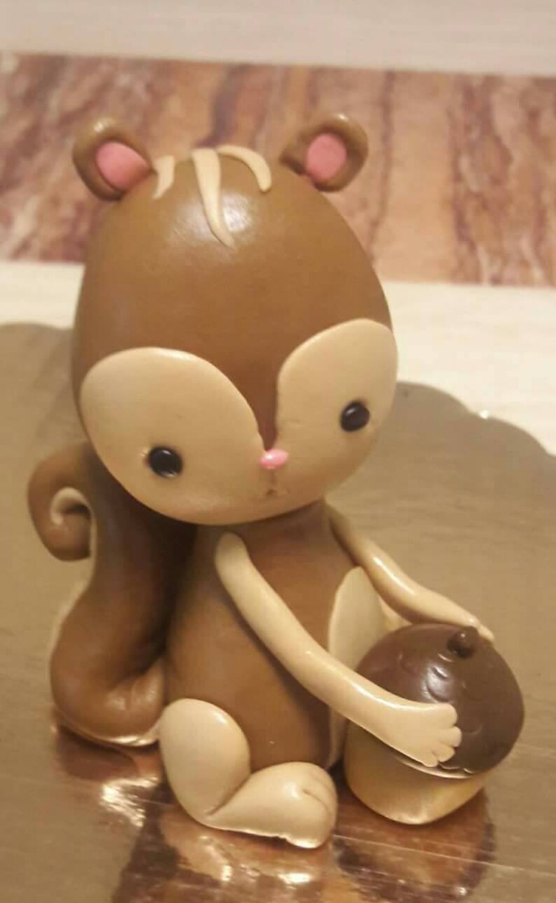 Squirrel Cake Topper Woodland Animal Topper Woodland Animal - Etsy