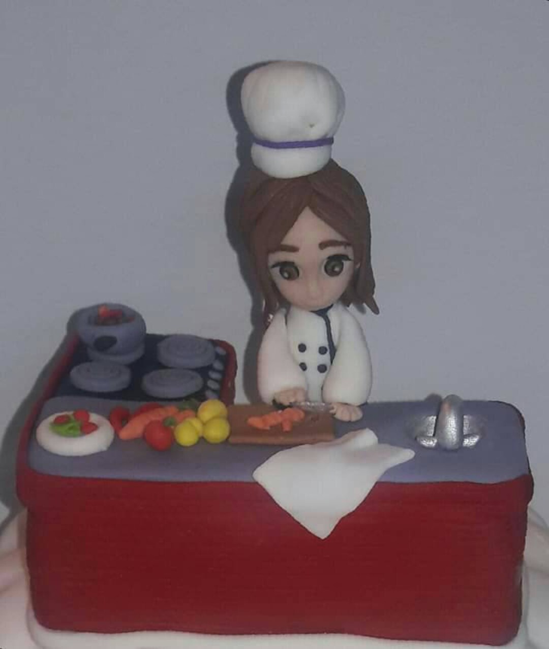 Chef Cook Fondant Birthday Cake Topper, Birthday Chef Cake, Chef Party ...