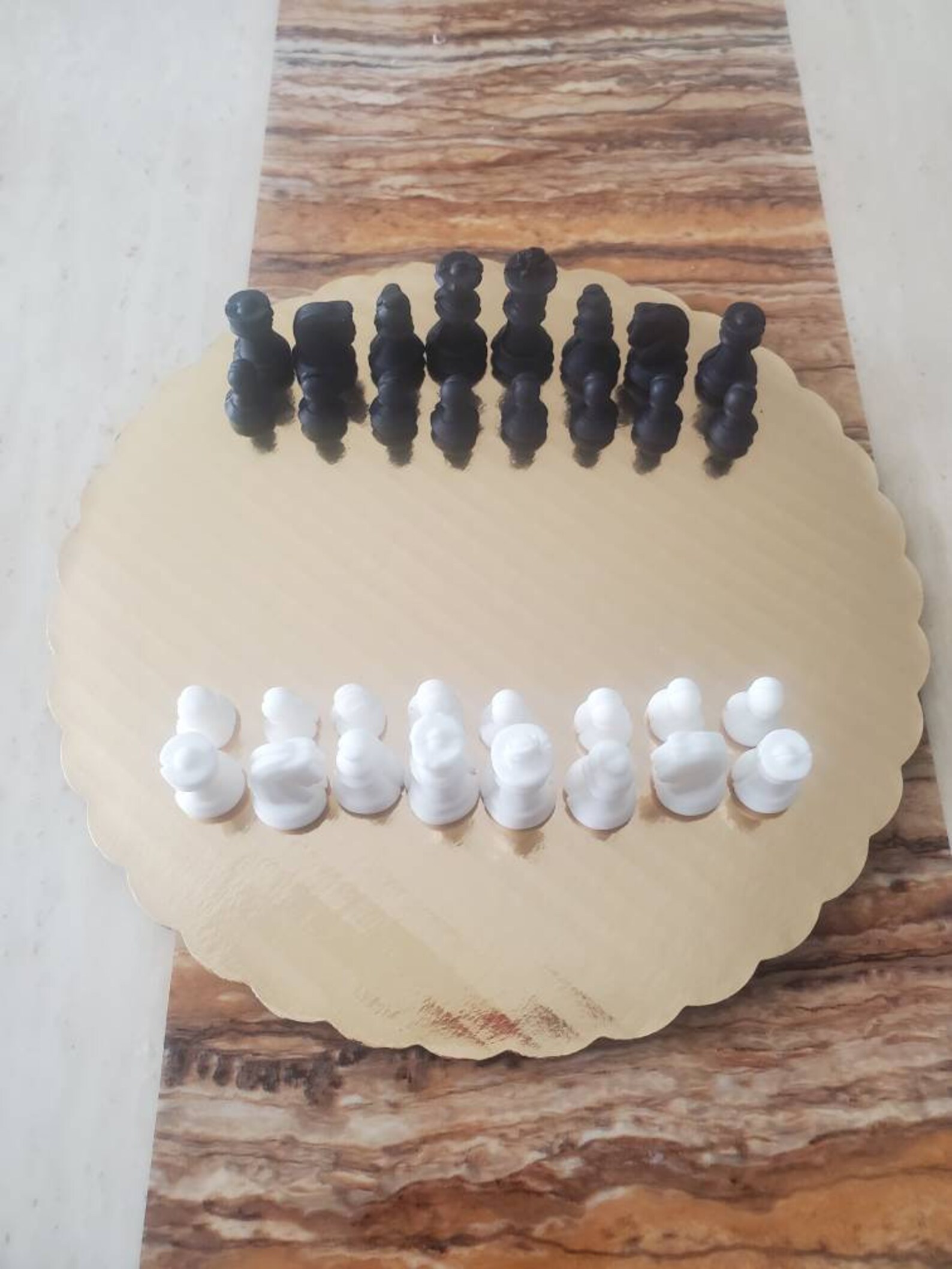 32 Chess Pieces Fondant Topper - Etsy