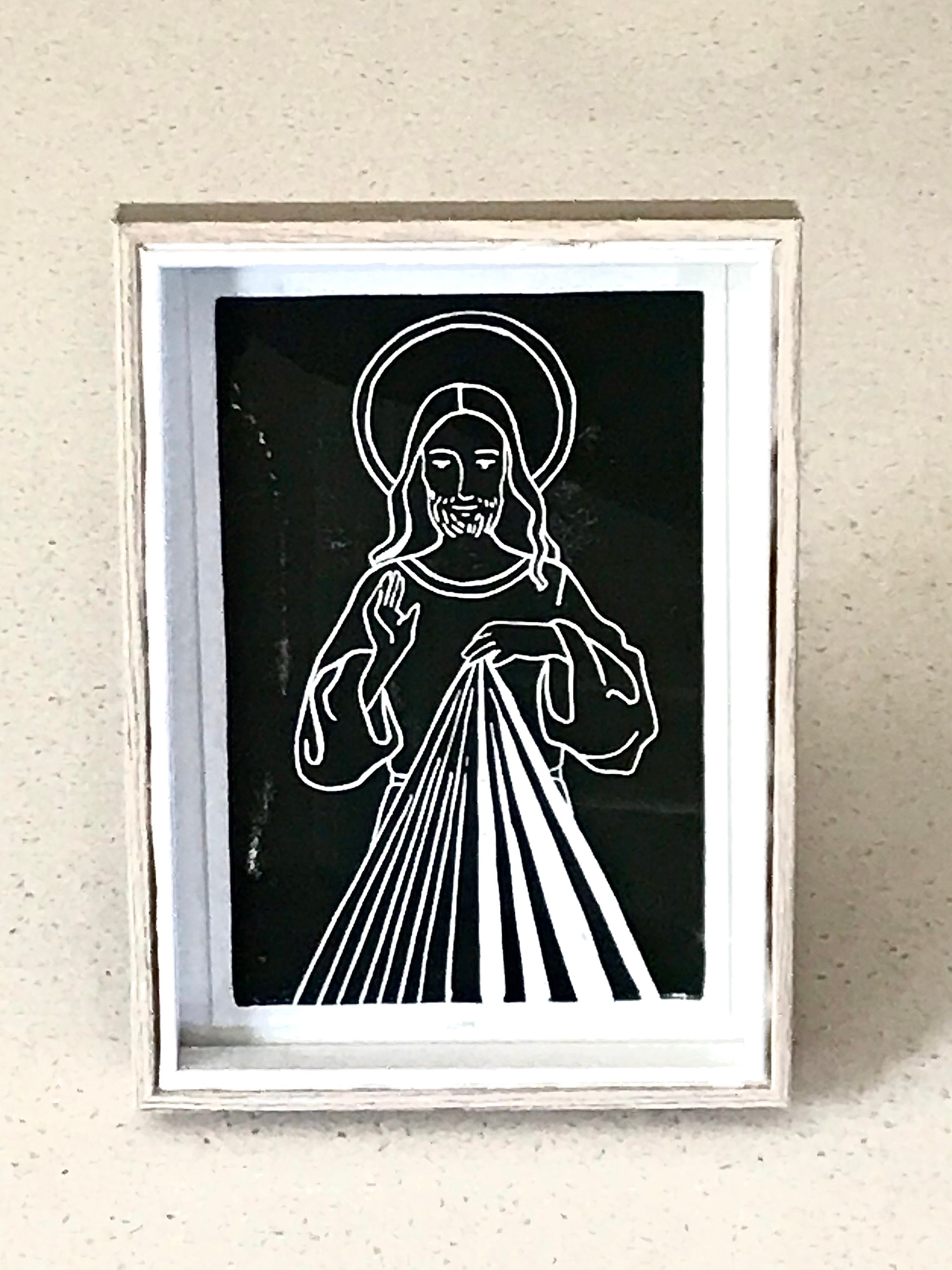 Divine Mercy Linocut Print - Etsy