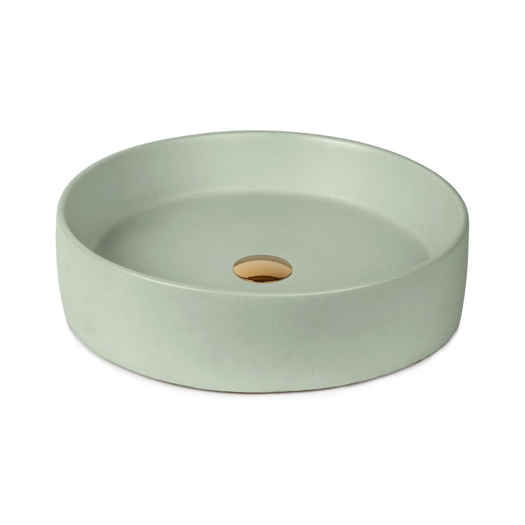 Concrete Vessel Sink, Handmade, Round Bowl Design, Sleek and Modern ...
