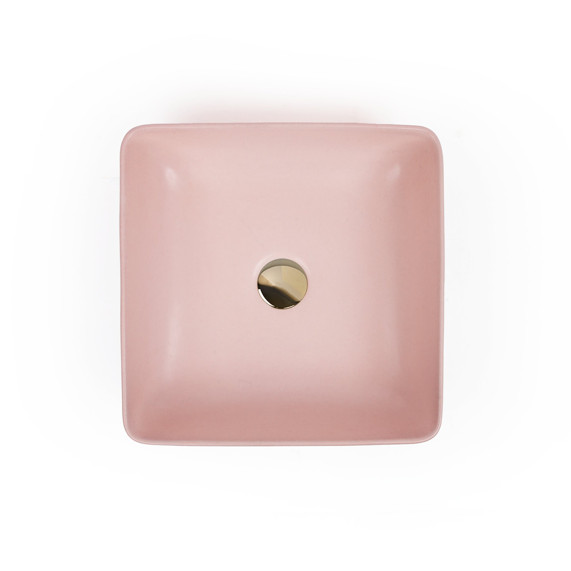 Concrete Vessel Sink Handmade Pink Square Design Sleek and - Etsy