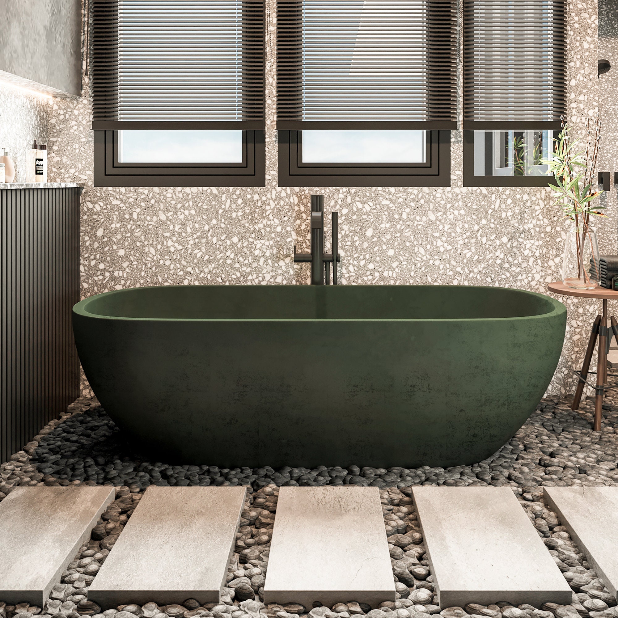 Concrete Bathtub Handcrafted Concrete Tub Variety of 17 - Etsy