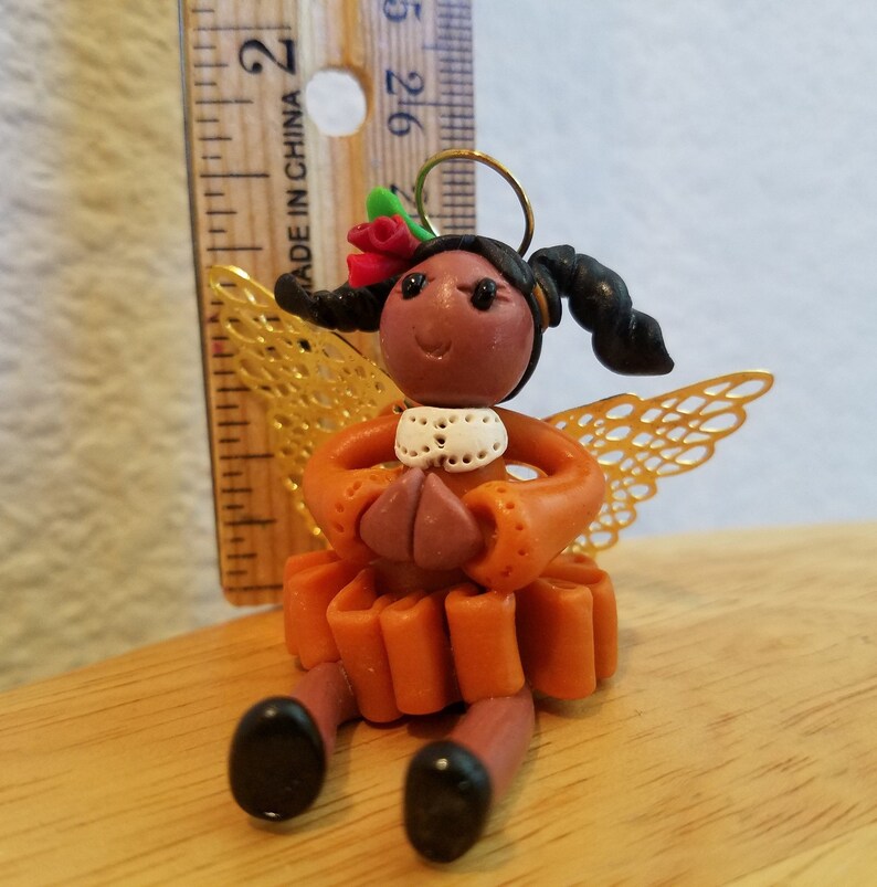 Miniature Polymer Clay Handmade Angel Ornament - Etsy