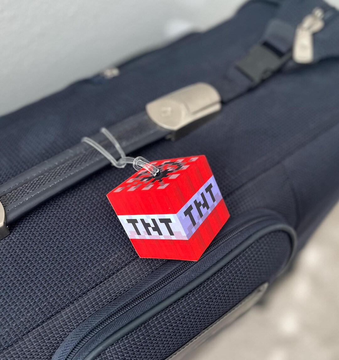Minecraft Luggage Tag, Minecraft Backpack Tag, Boys Backpack Tag ...