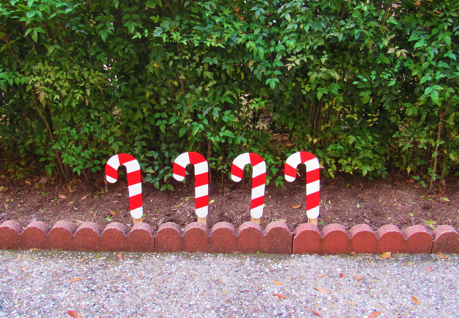 Candy Cane Yard Art Wooden Candy Canes Christmas Yard Art - Etsy