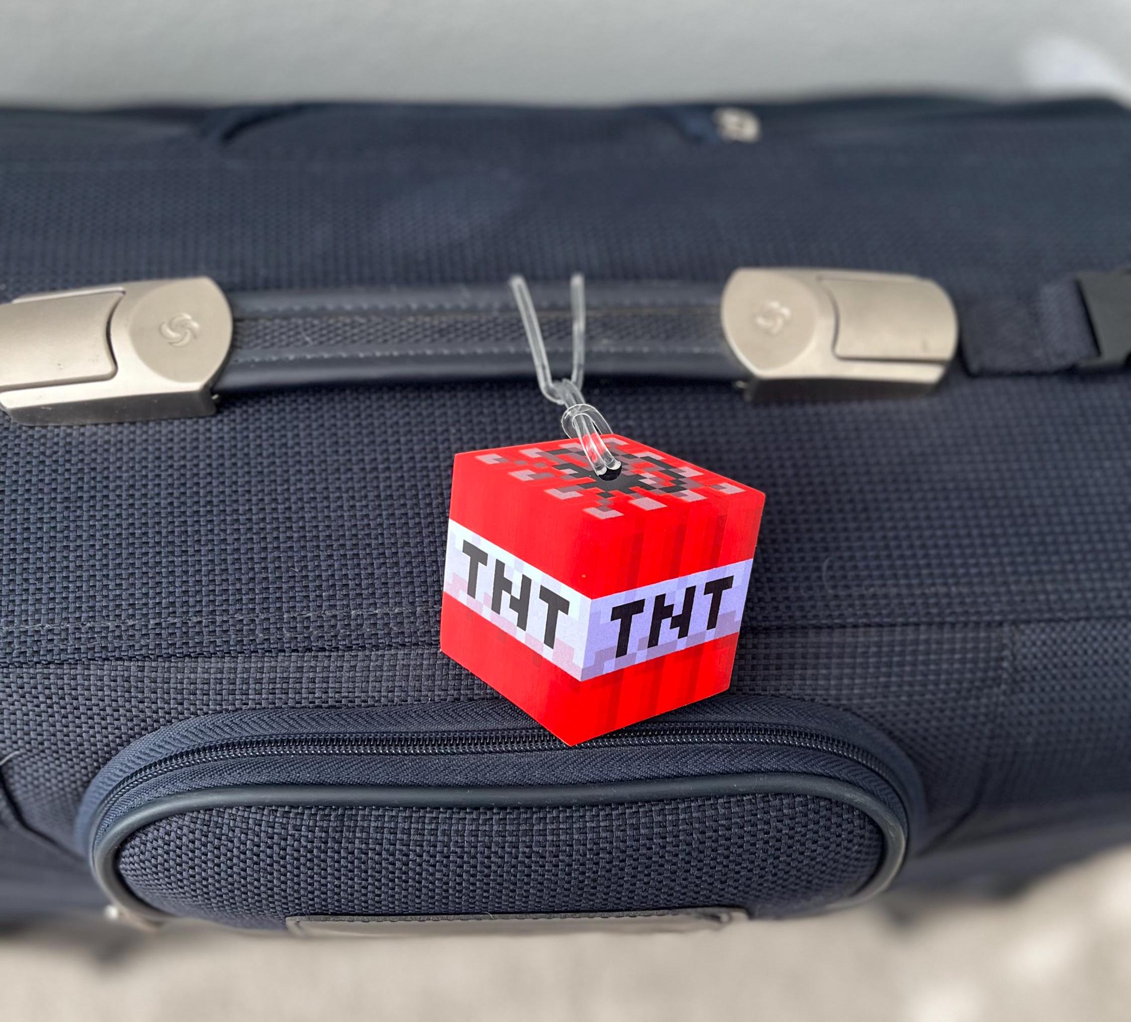 Minecraft Luggage Tag, Minecraft Backpack Tag, Boys Backpack Tag ...