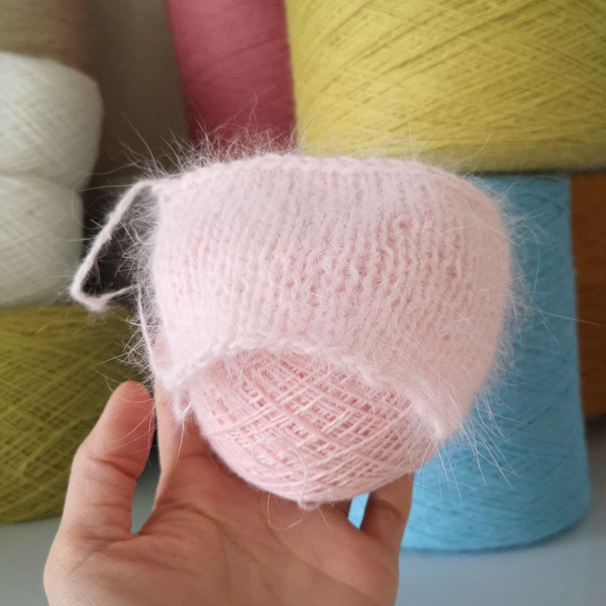 Angora Yarn Angora Fluff Rabbit Hair Hand Knitting Rabbit - Etsy