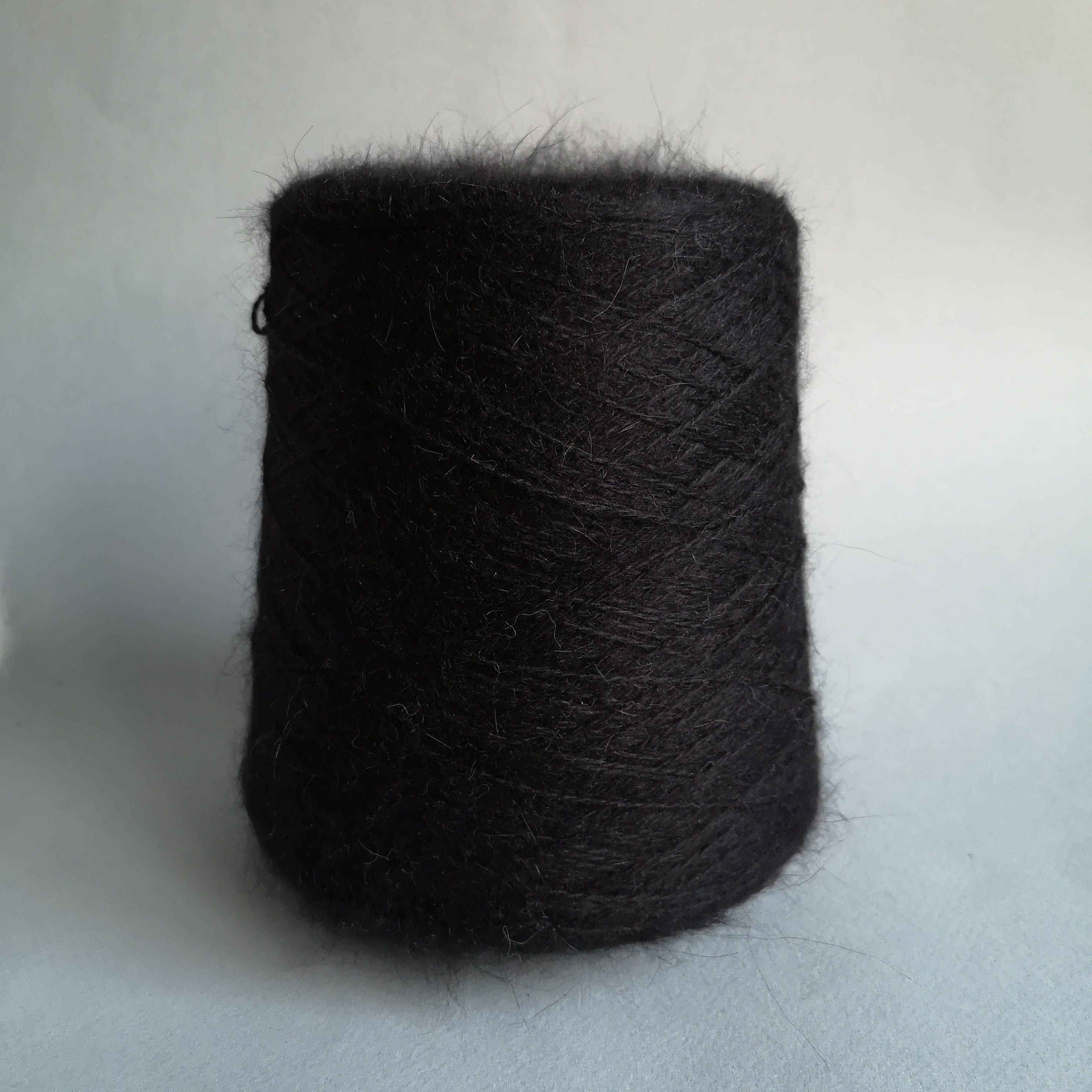 Black Angora Yarn, Premium Italy Rabbit Yarn, 50g Skein - Etsy