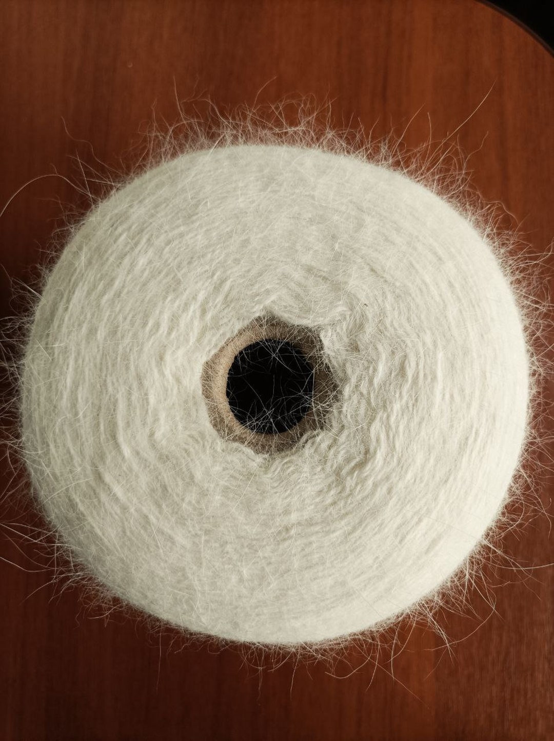 White Angora Rabbit Yarn 100 Gram on Skein - Etsy