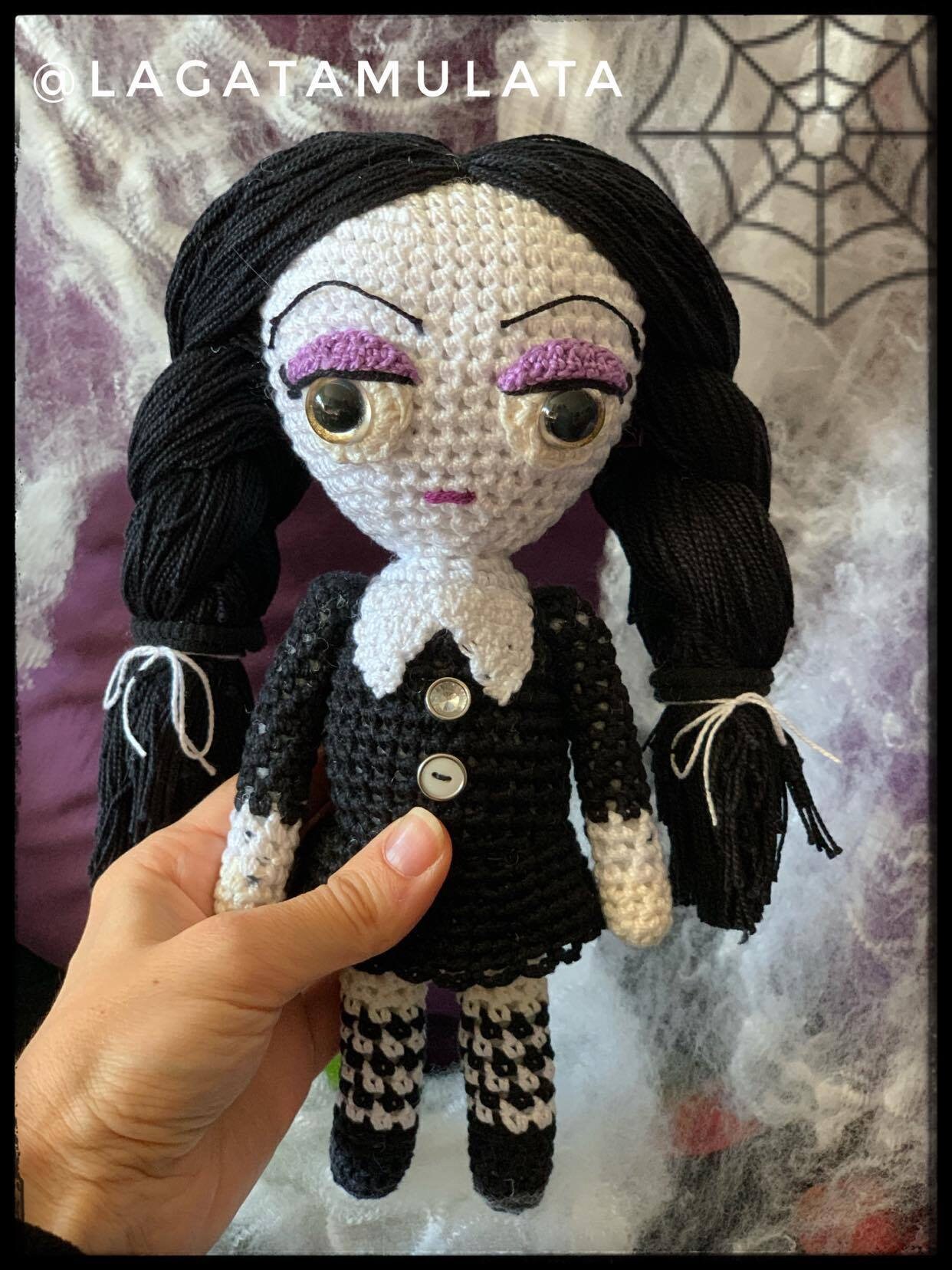 Wednesday Addams Doll Amigurumi Pattern Crochet Pdf - Etsy