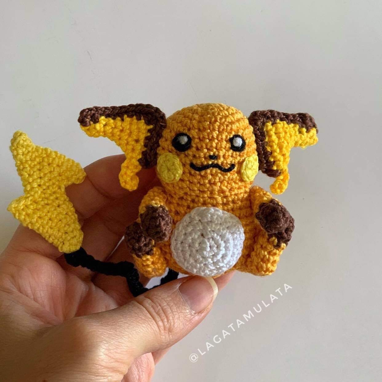 Raichu Crochet Pattern Amigurumi Pdf. - Etsy