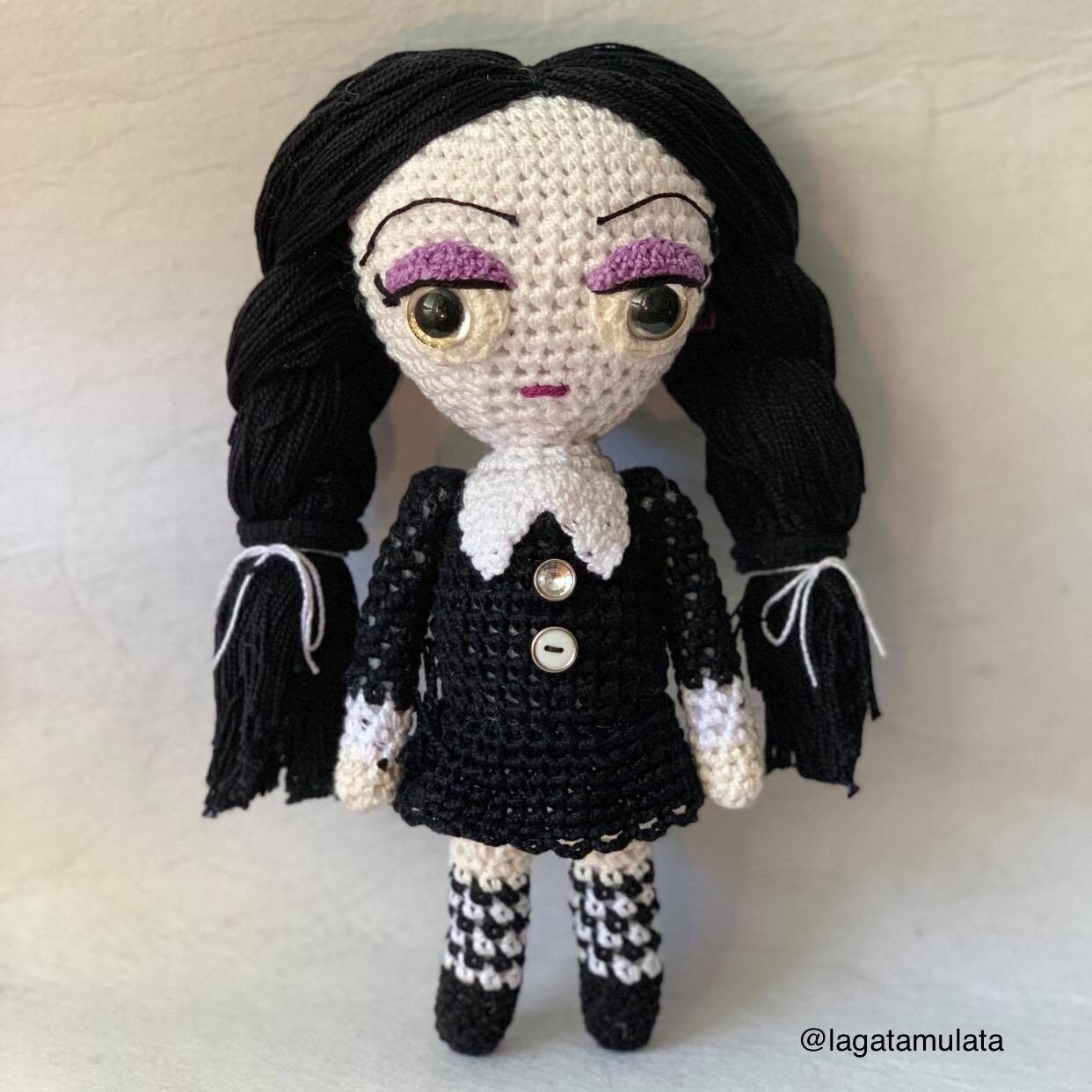 Wednesday Addams Doll Amigurumi Pattern Crochet Pdf - Etsy