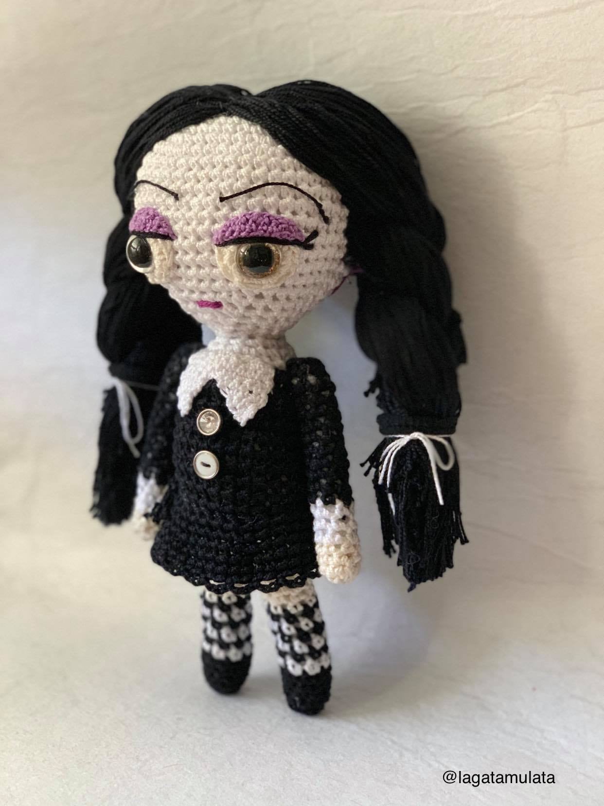 Wednesday Addams Doll Amigurumi Pattern Crochet Pdf - Etsy