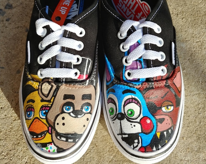 Custom Hand Painted Five Nights at Freddy's Shoes - Etsy