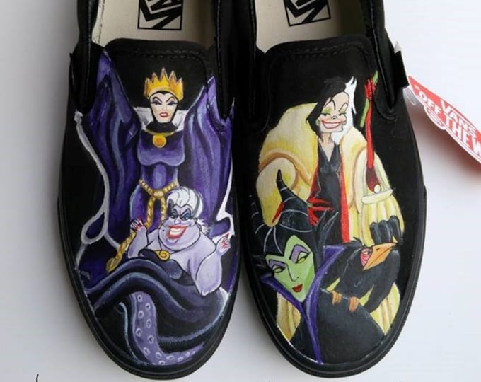 Disney Villain Custom Hand Painted Shoes | Etsy
