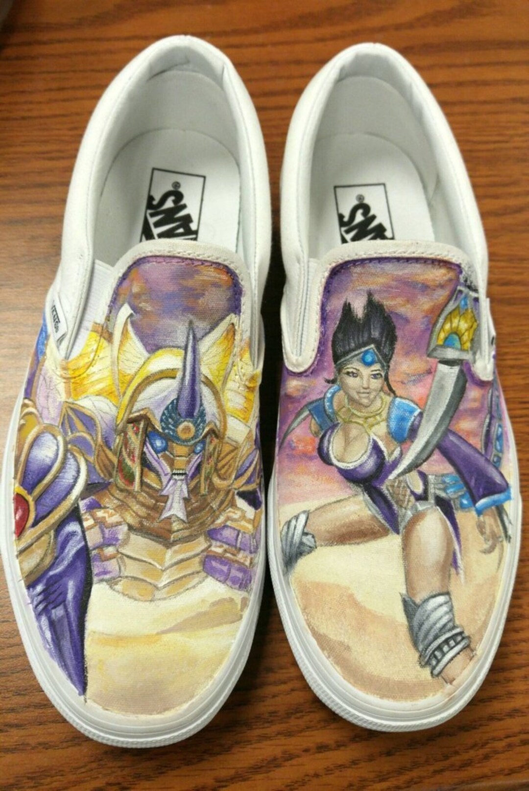 Smite Khepri, Serquet, Jing Wei, Unicorn Ward Custom Hand Painted Shoes ...
