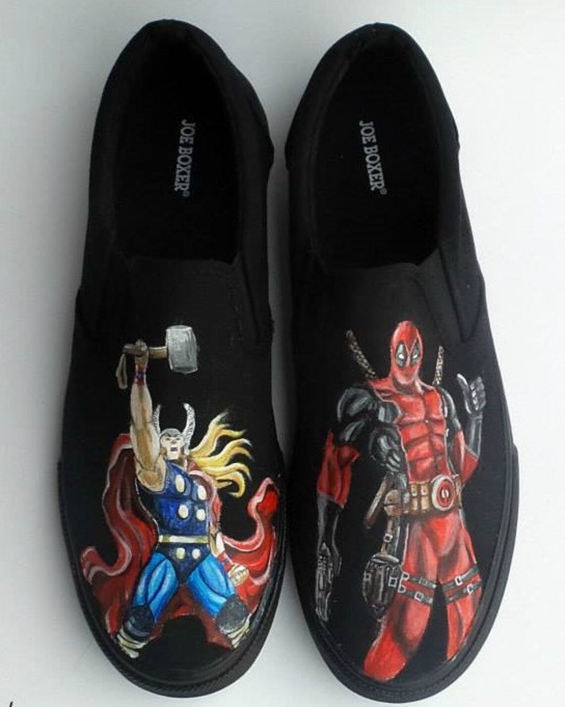 Deadpool Custom Hand Painted Shoes - Etsy