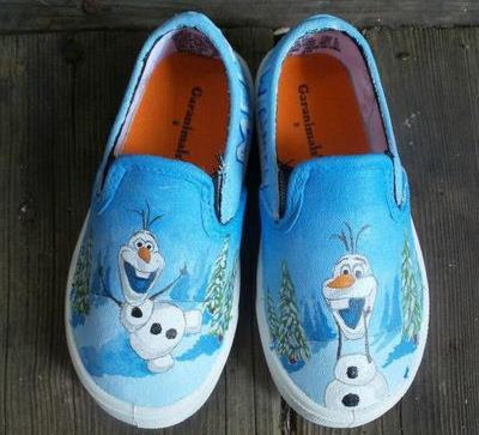 Custom Hand Painted Frozen Olaf Shoes - Etsy